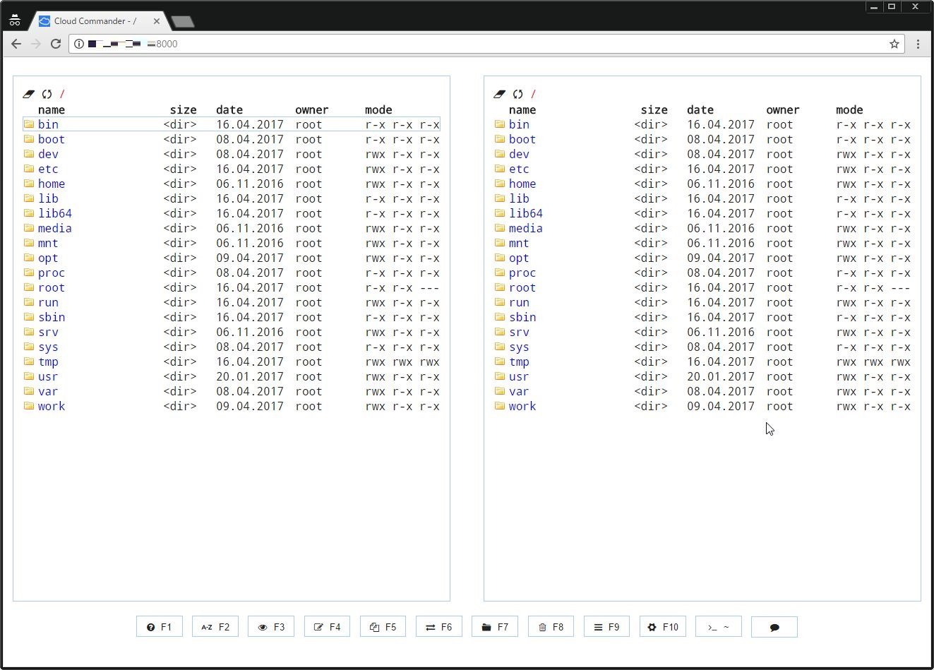 Cloud Commander – dandelionS Blog